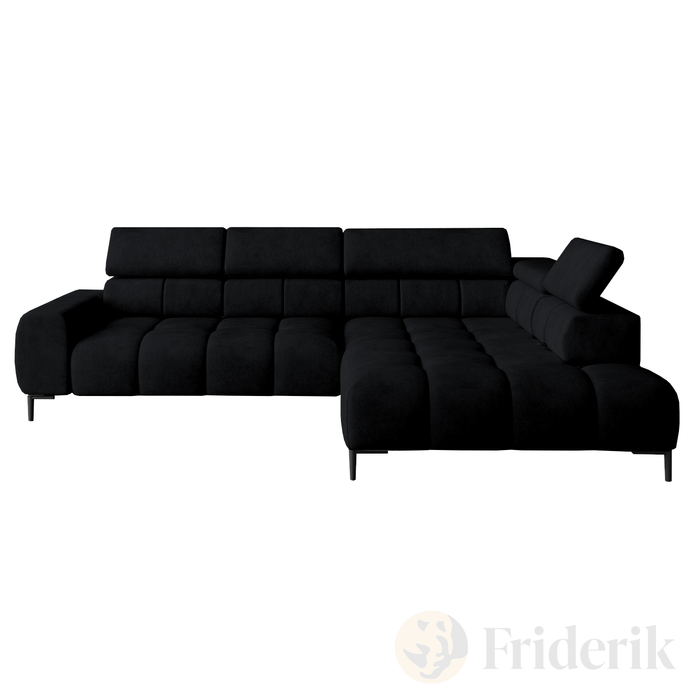 Ecksofa PLAZA L mit elektrischer Sitztiefenverstellung, verstellbaren ...