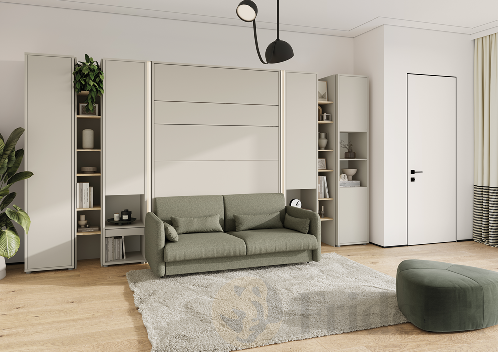 Wandklappbett Lenart BED CONCEPT 180x200 Vertikal Schrankbett Kashmir ...